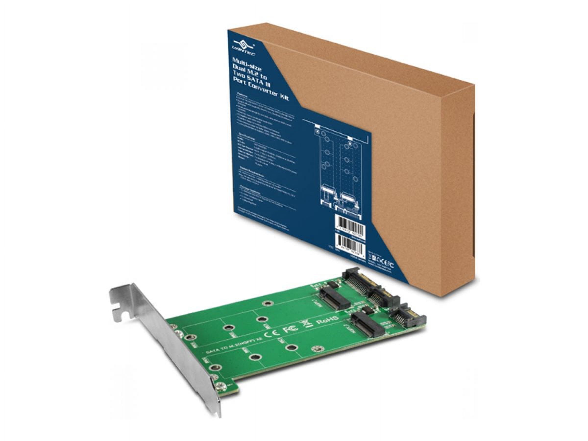 Vantec UGT-M2ST220 - Interface adapter - SATA 6Gb/s - M.2 Card ...