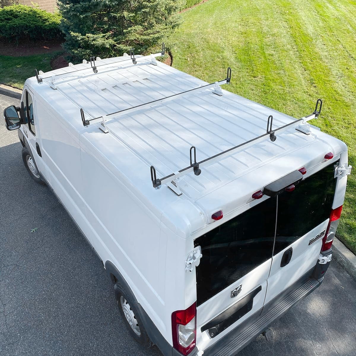 Vantech GFY Heavy Duty 3 Bar Steel Ladder Roof Rack, Compatible with ...