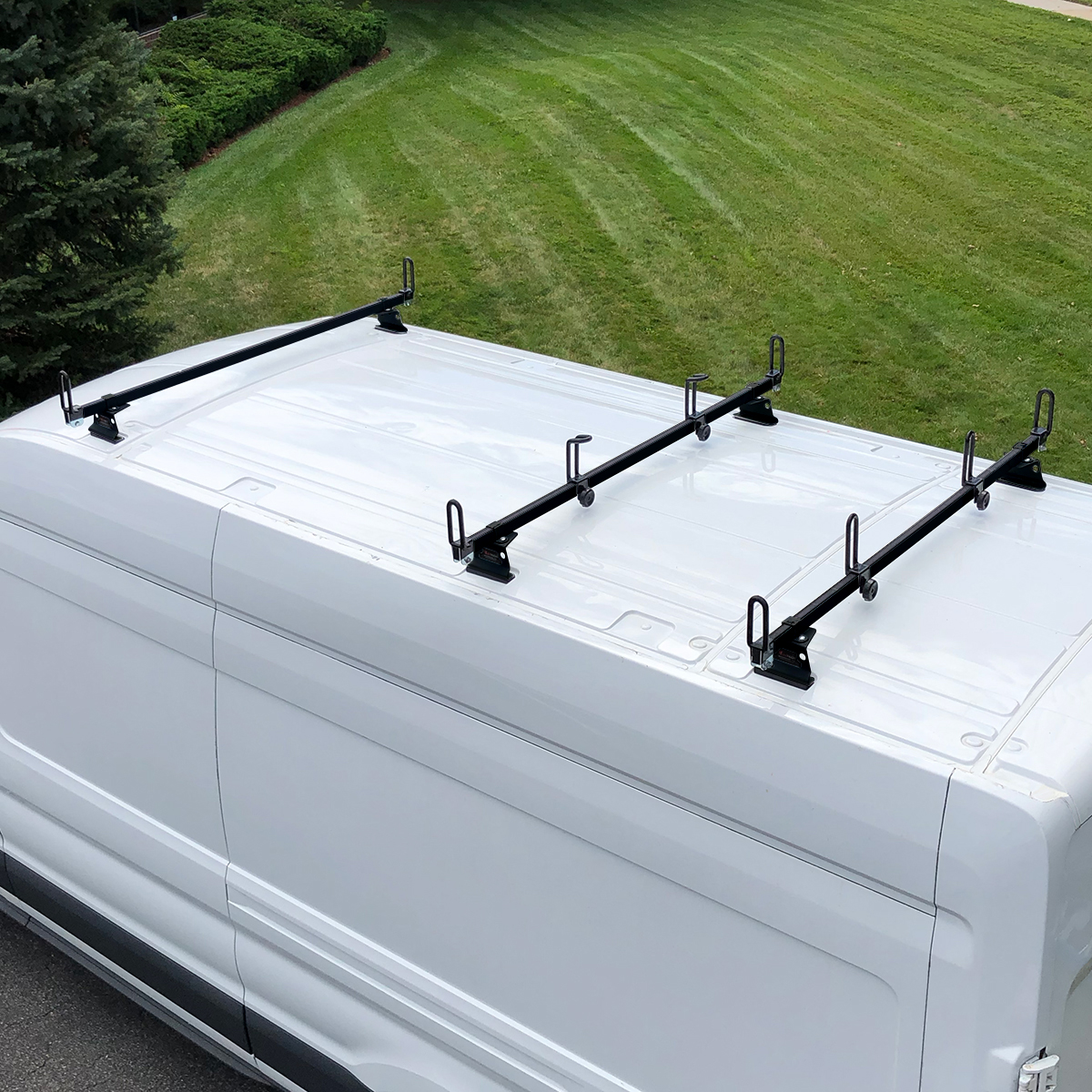 Vantech GFY00111 Heavy Duty 3 Bar ladder roof rack Fits Mercedes/Dodge ...