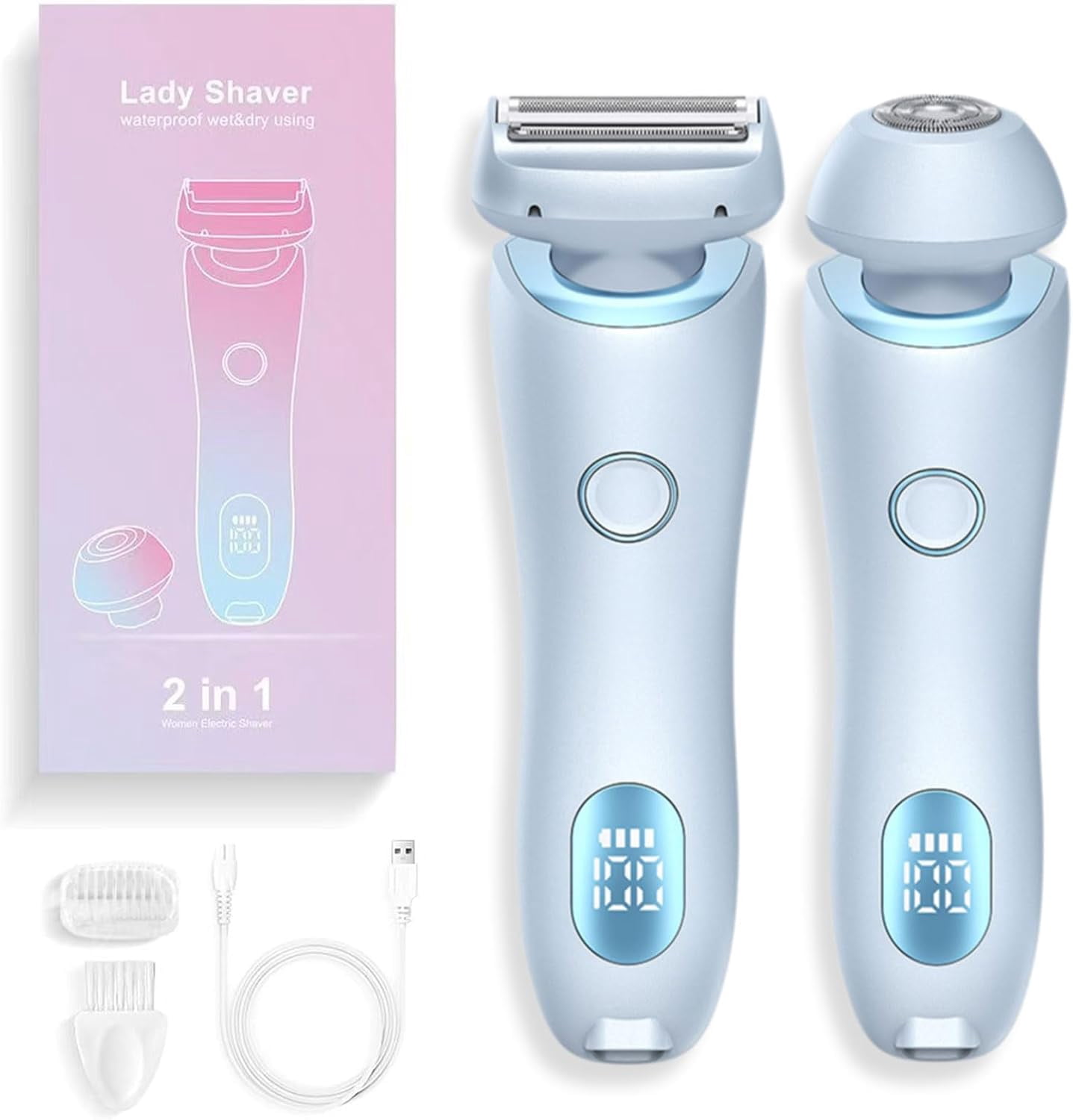 Vantique Shaver, On The Go Lady Shaver, Waterproof 2-in-1 Electric ...