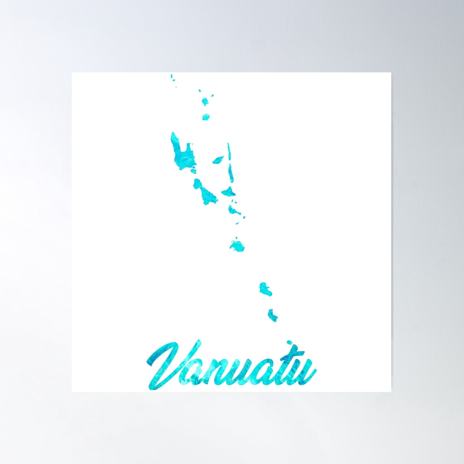 Vanuatu Poster Wall Art, Modern Wall Decor, 16x16 UNFRAMED - Walmart.com