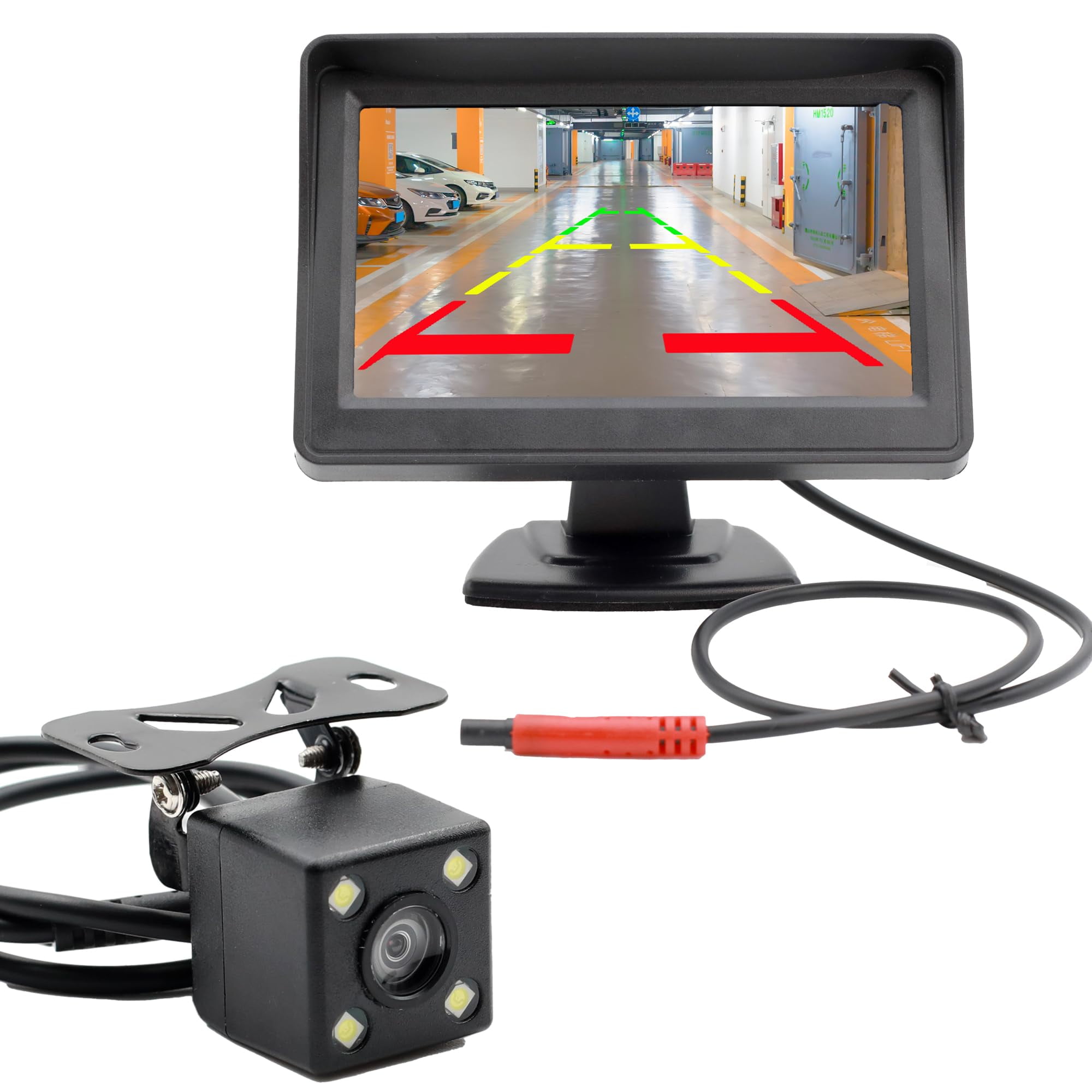 Vanxse 4.3 Inch TFT LCD Car Monitor Vehicle Rear View Reverse Backup ...