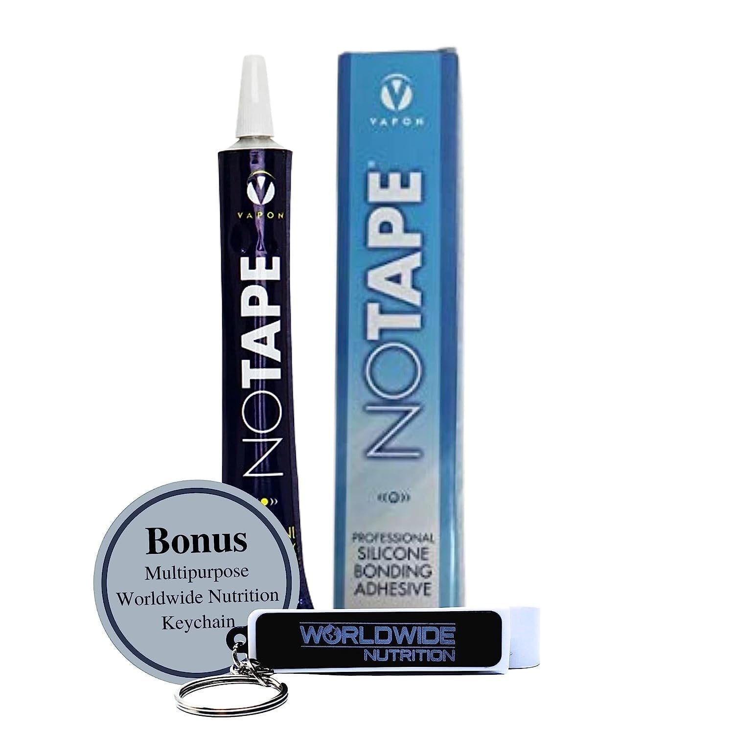 Vapon No Tape Clear Liquid Hair Glue Adhesive, 1 oz - Very Strong Hold ...