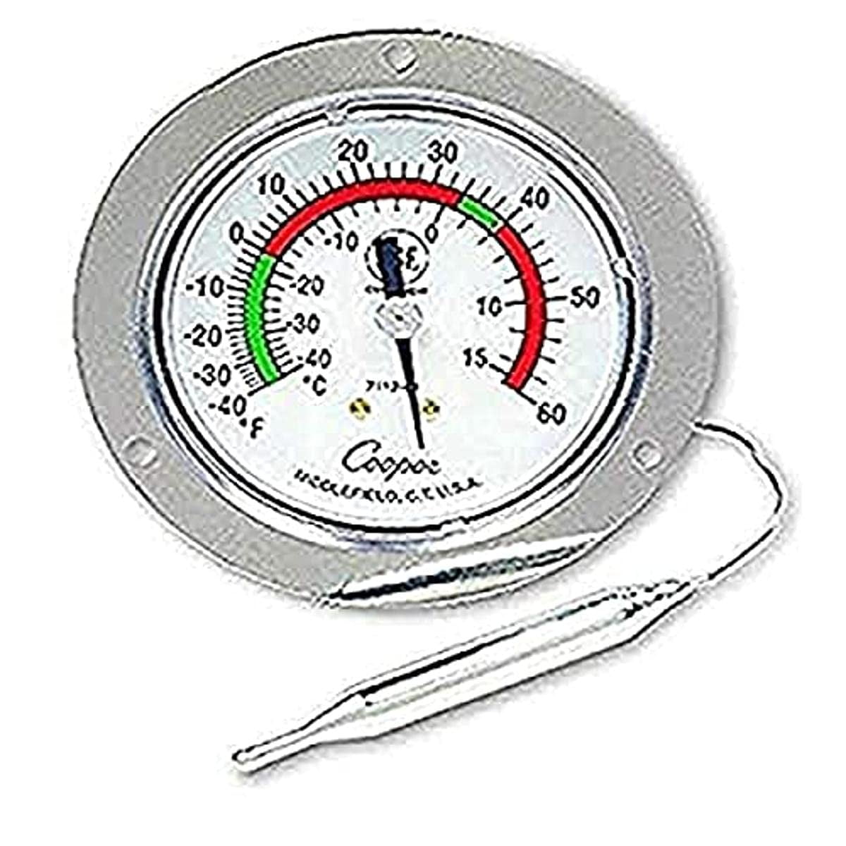 Vapor Tension Panel Thermometer with Front Flange, NSF Certified, -40°F ...