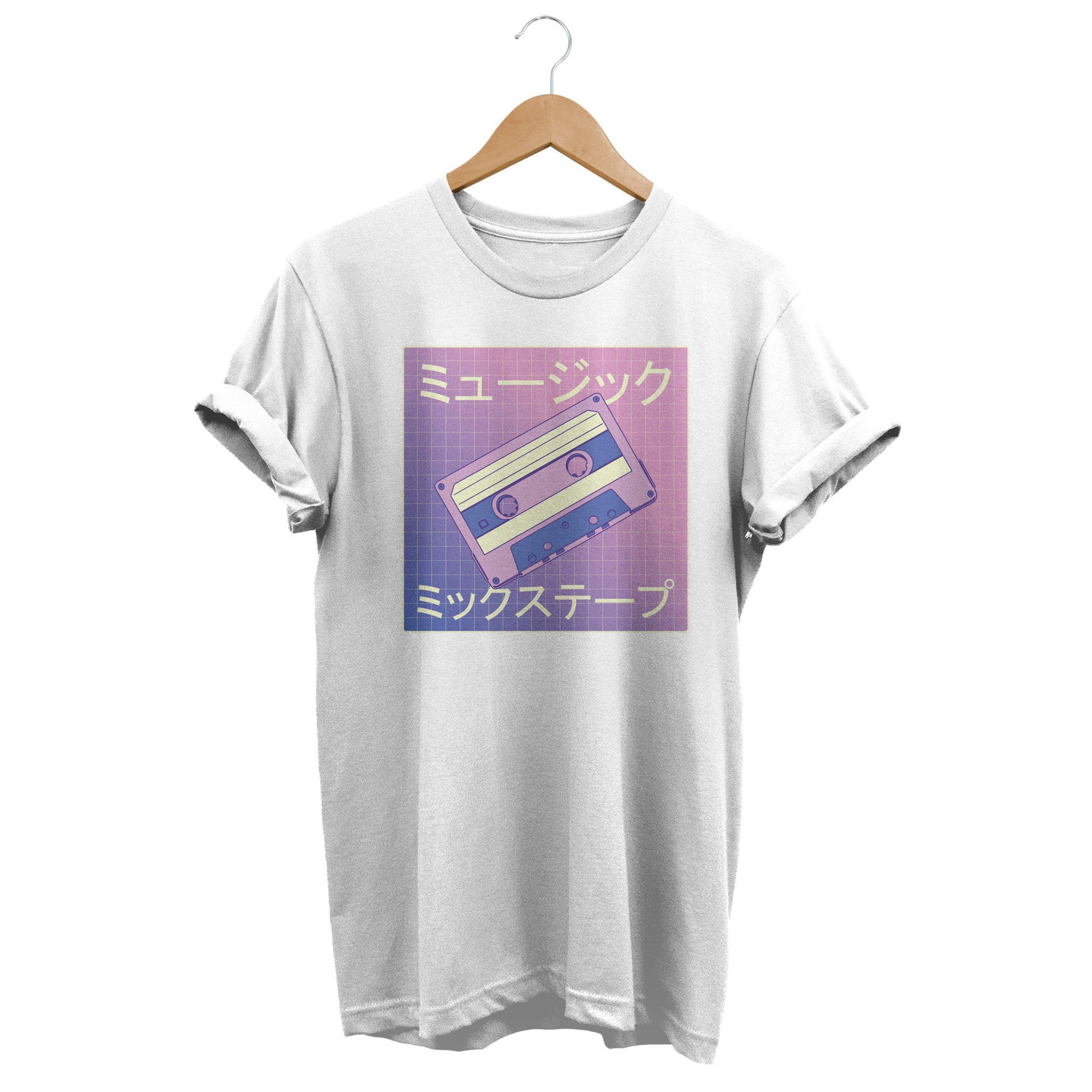 Vaporwave Mixtape Tshirt, Japanese Aesthetic, Retro Clothes, Pastel ...
