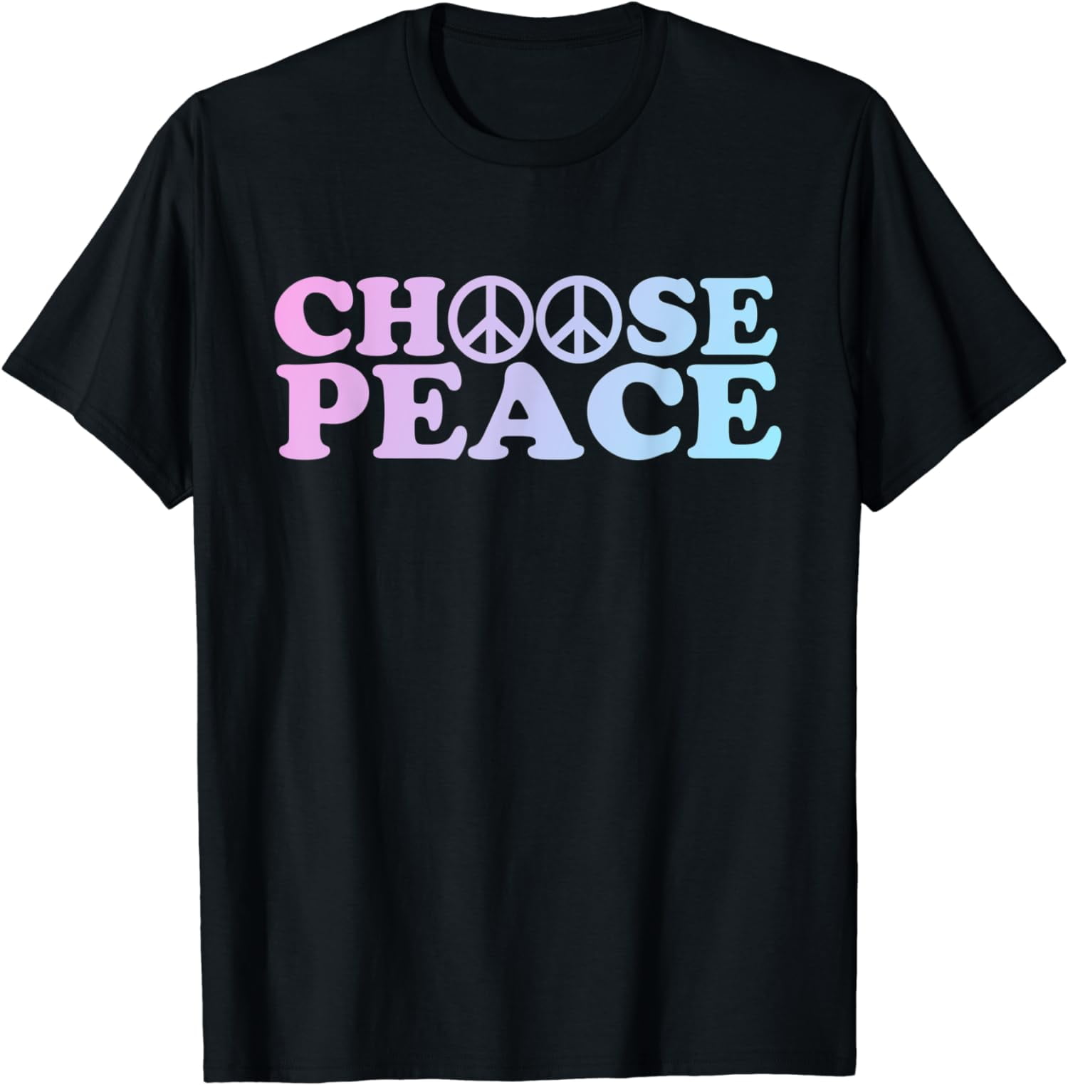 Vaporwave Pastel Goth Punk Peace Sign | Choose Peace T-Shirt - Walmart.com