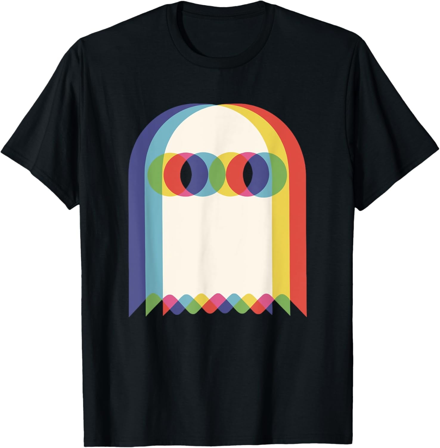 Vaporwave Psychedelic Ghost Retro Halloween Techno EDM T-Shirt ...