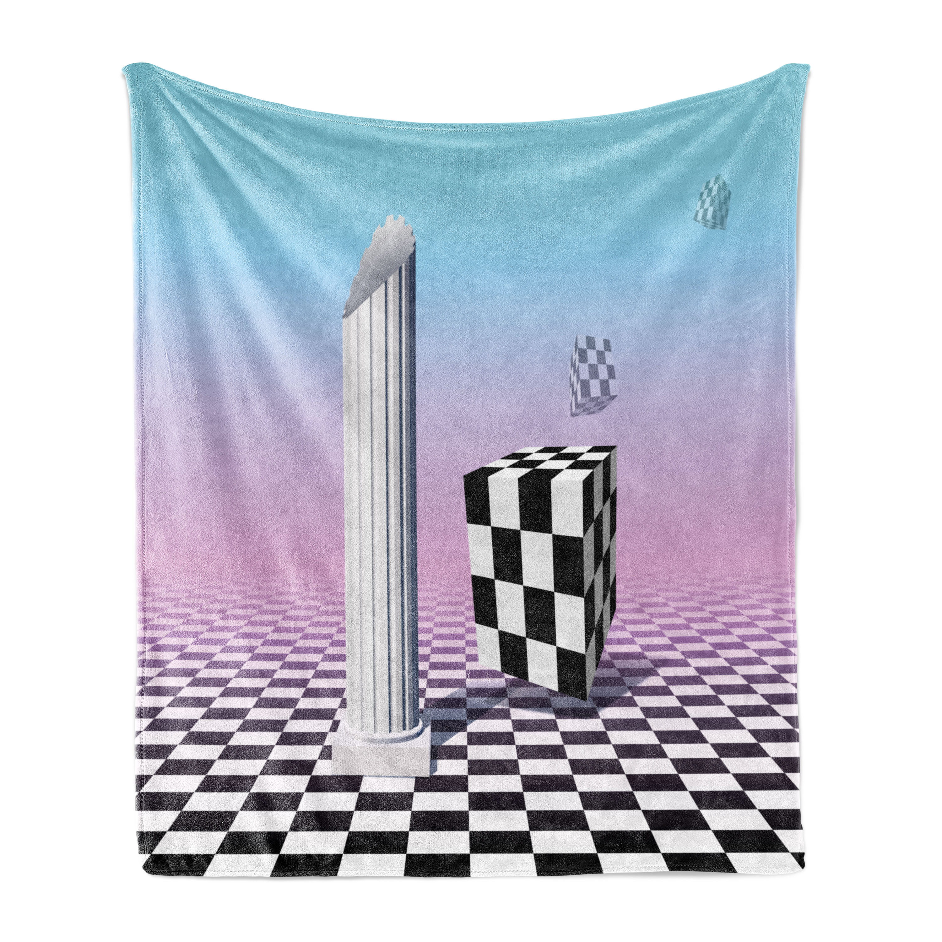 Vaporwave Soft Flannel Fleece Throw Blanket, Themed Contemporary ...