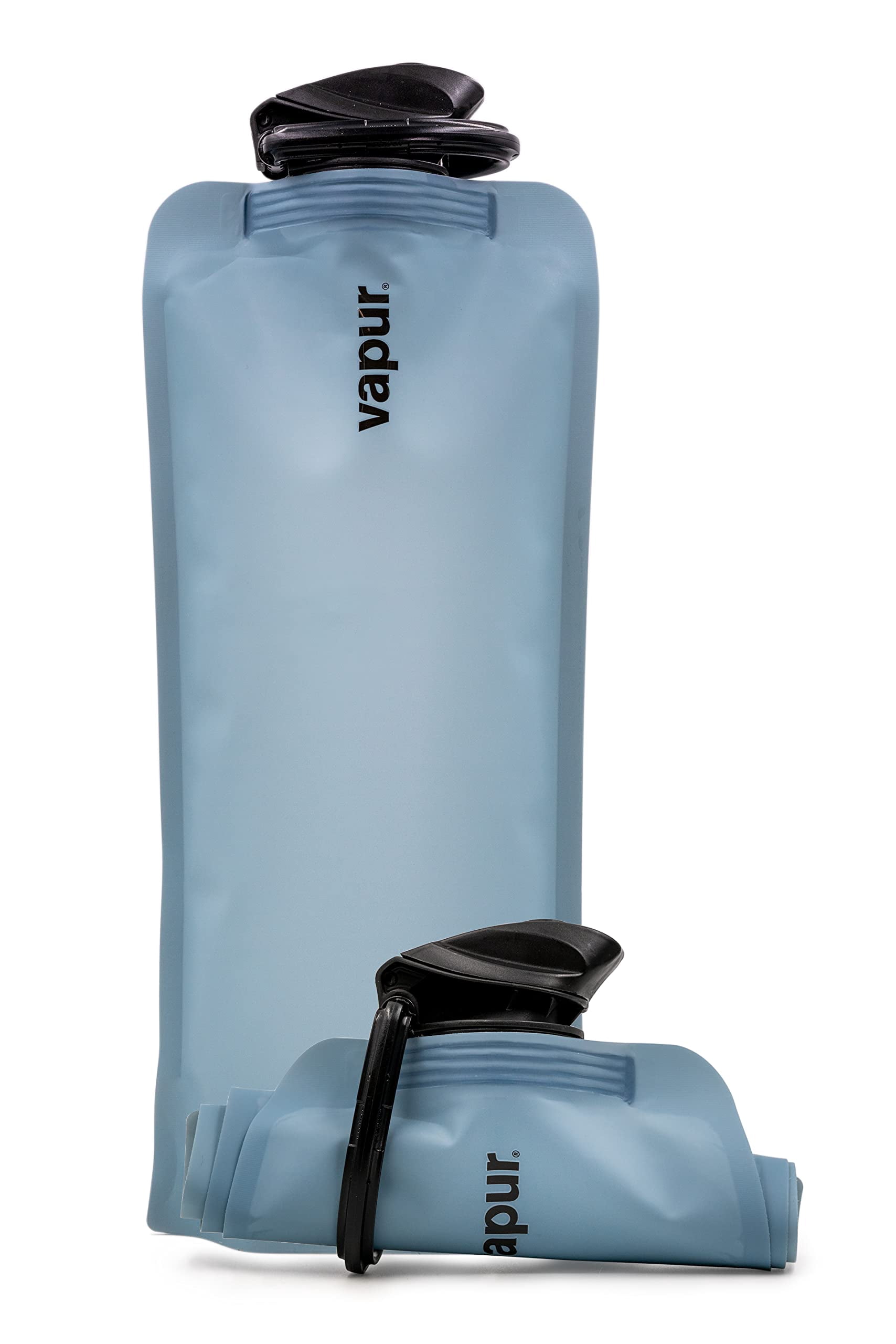Vapur Collapsible Water Bottle With Carabiner, Compact Bottle Folds ...