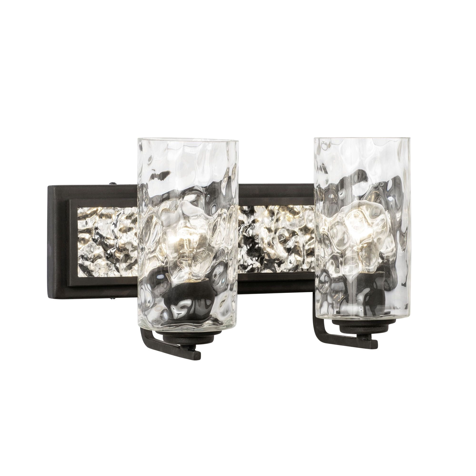 Varaluz Hammer Time 2-Lt Bath - Carbon/Polished Stainless - Walmart.com