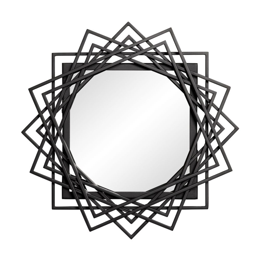 Varaluz Lexicon 16-in Wall Mirror - Matte Black - Walmart.com