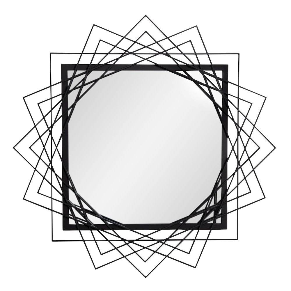 Varaluz Lexicon 42-in Wall Mirror - Matte Black - Walmart.com