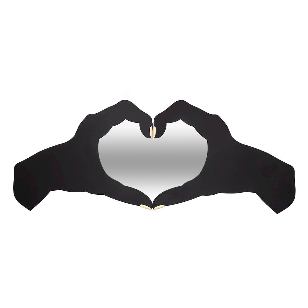 Varaluz Loving Hands 60x24 Wall Mirror - Matte Black/French Gold ...