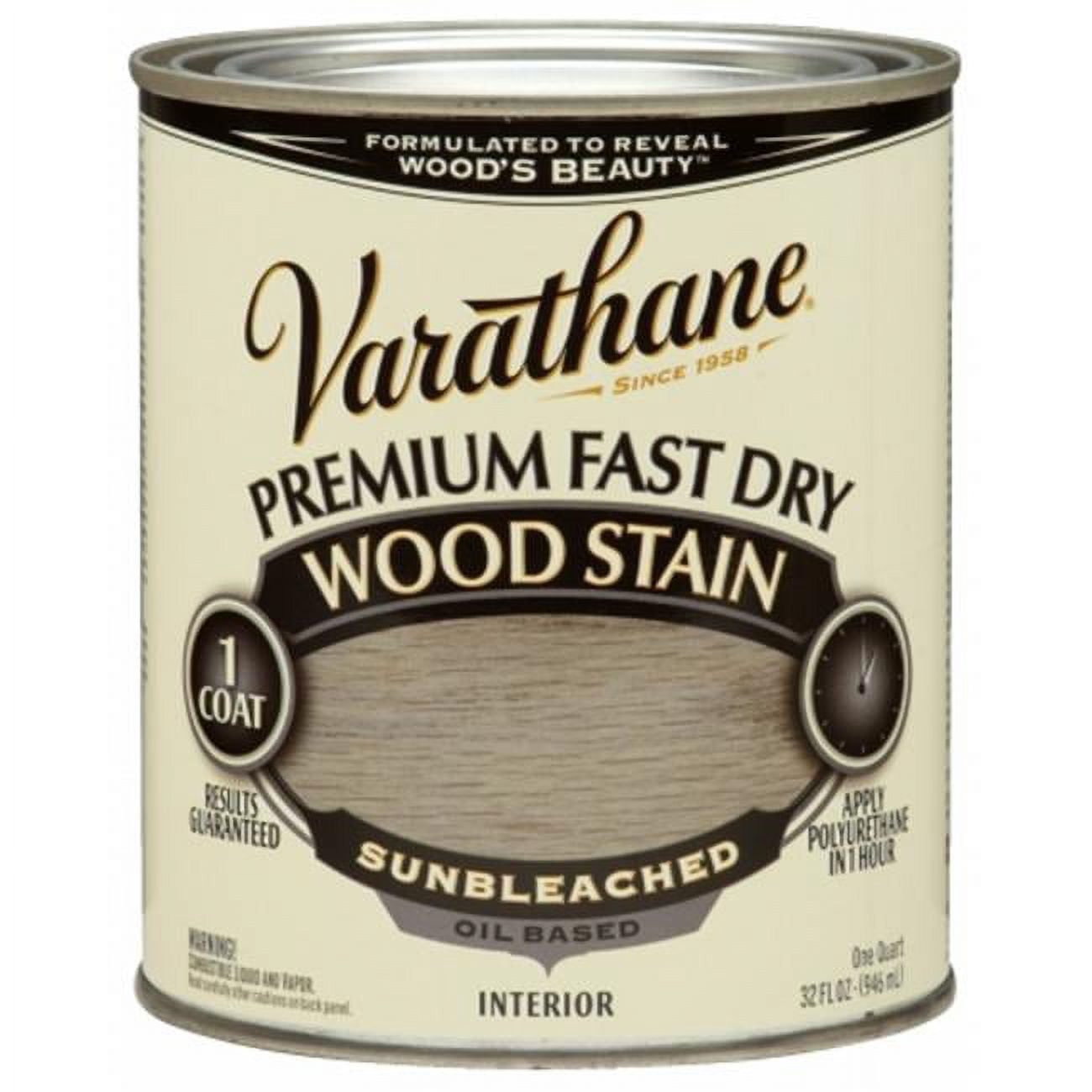 Varathane 1 Quart Sunbleached Fast Dry Wood Stain - Walmart.com