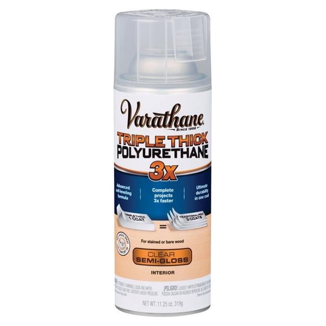 Varathane 11.25 oz Triple Thick Transparent Polyurethane Clear Semi ...