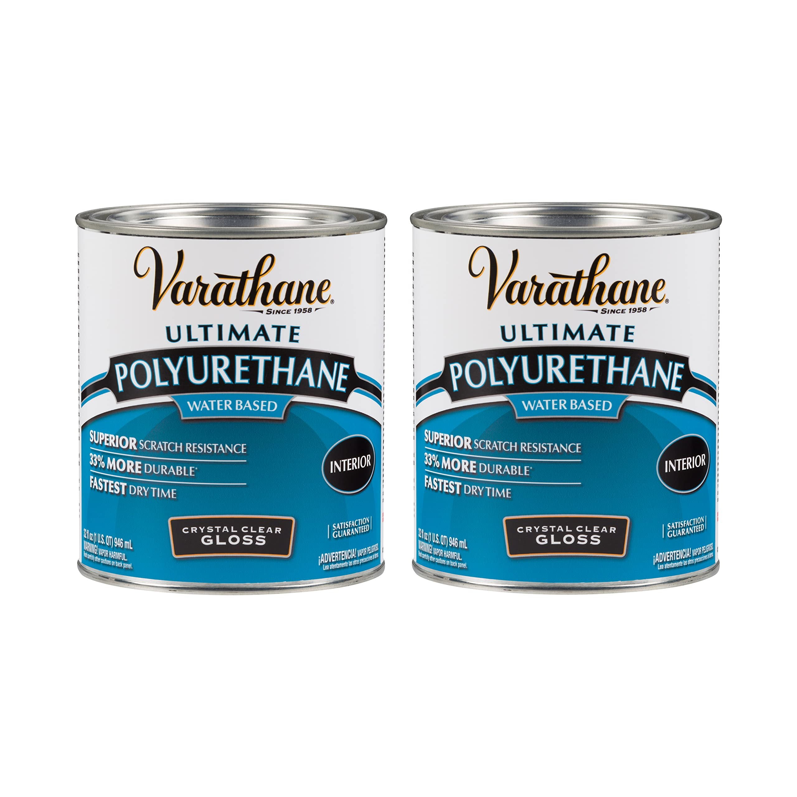 Varathane Ultimate Polyurethane Water-Based Gloss Finish - Durable - 2 ...