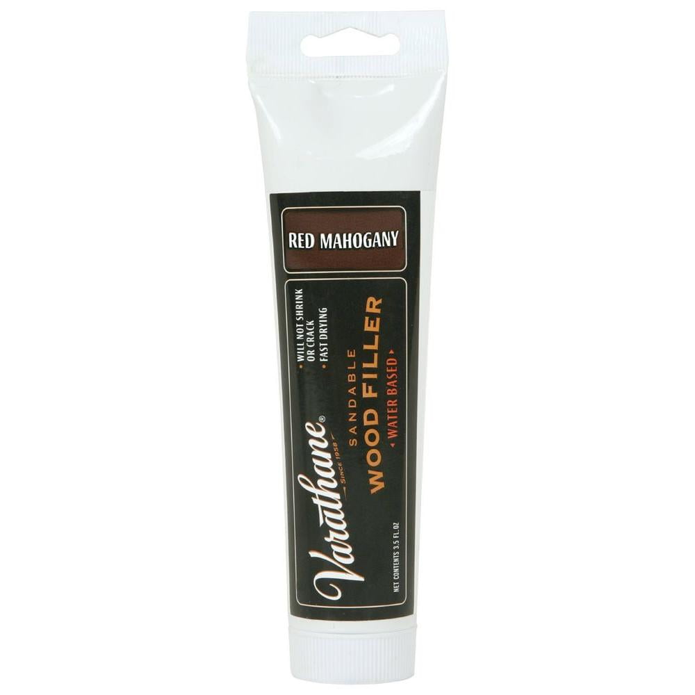 Varathane 215212 Water-Based Sandable Wood Filler, 3.5 Oz, Red Mahogany ...