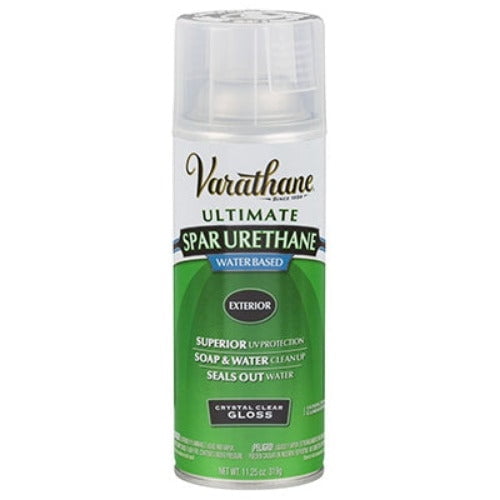 Varathane 250081 12 oz Can of Water Based Crystal Clear Gloss Spar ...