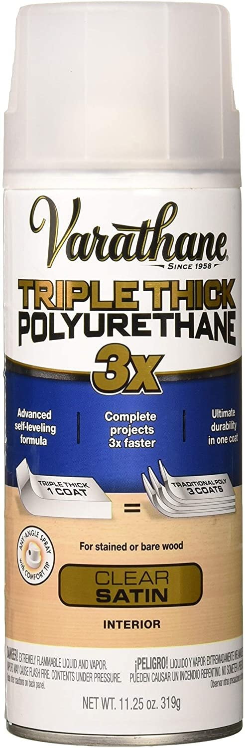 Varathane 318290 Triple Thick Transparent Polyurethane, 11.25 oz, Clear ...