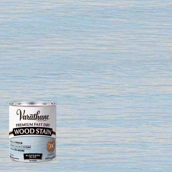Rust-Oleum Varathane Natural Fast Dry Bleached Blue Interior Wood Stain ...