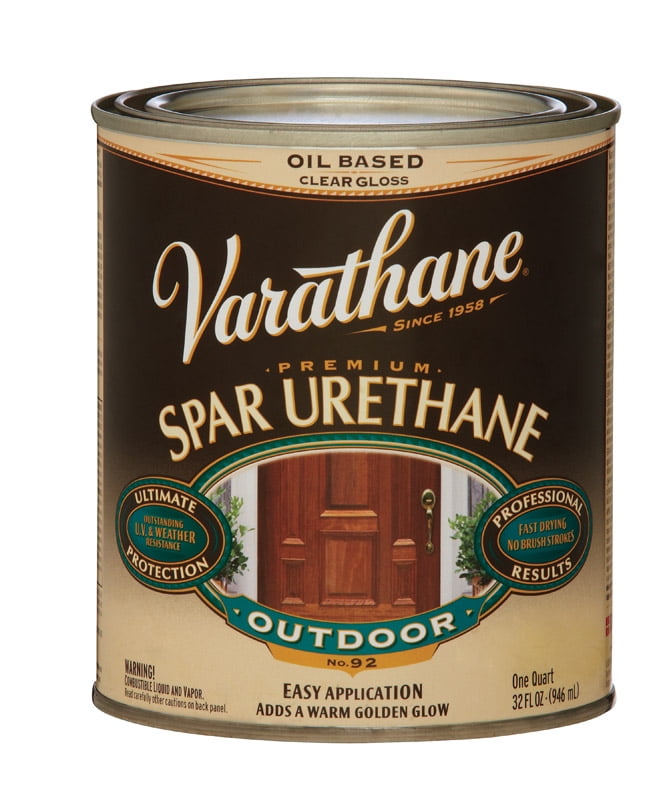 Varathane Gloss Clear Exterior Spar Urethane, 1 Qt. 9241H - Walmart.com