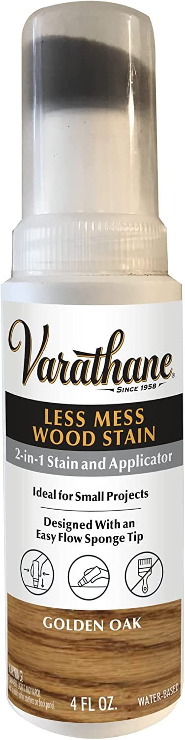 Varathane 2-in-1 Wood Stain and Applicator, Semi-Transparent, Easy Flow ...