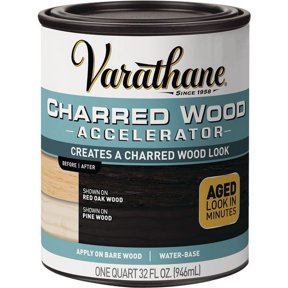 Varathane Weathered Wood Accelerator Quart Create Aged Gray Weathered ...