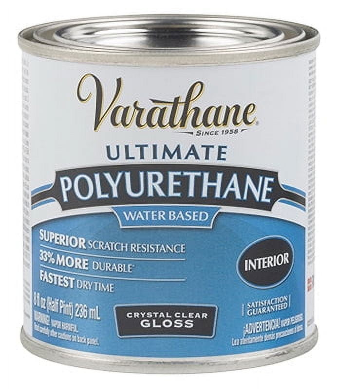Varathane Ultimate Transparent Crystal Clear Water-Based Polyurethane 1 ...