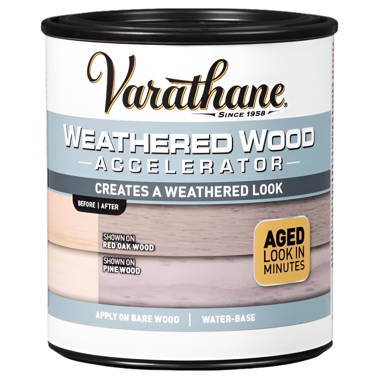 Varathane Weathered Wood Accelerator-313835, Quart - Walmart.com