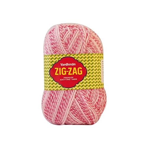 Vardhman Zig Zag Wool Yarn Soft Fingering Wool Hand Knitting Crochet 1 ...