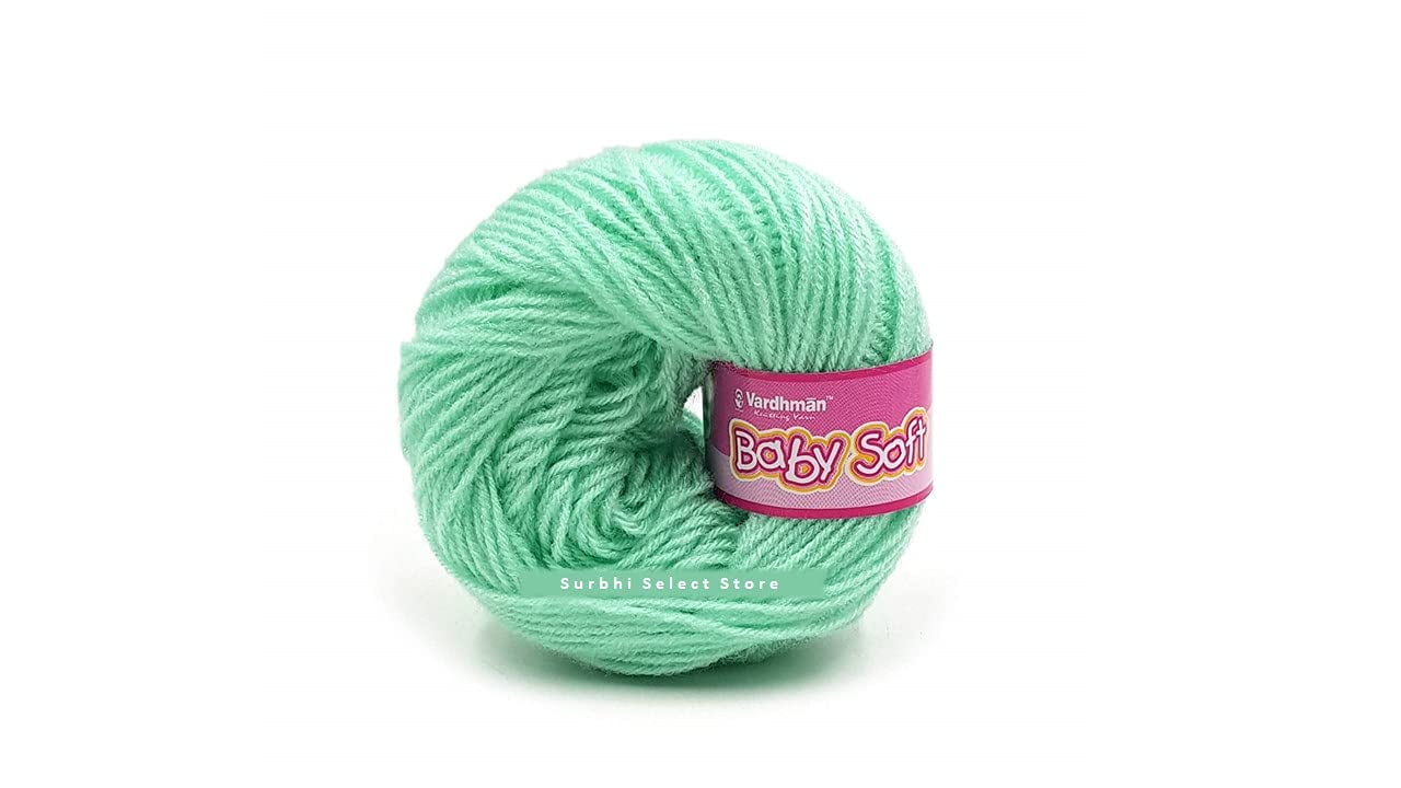 Vardhman banket baby soft knitting yarn wool fluorescent green color ...