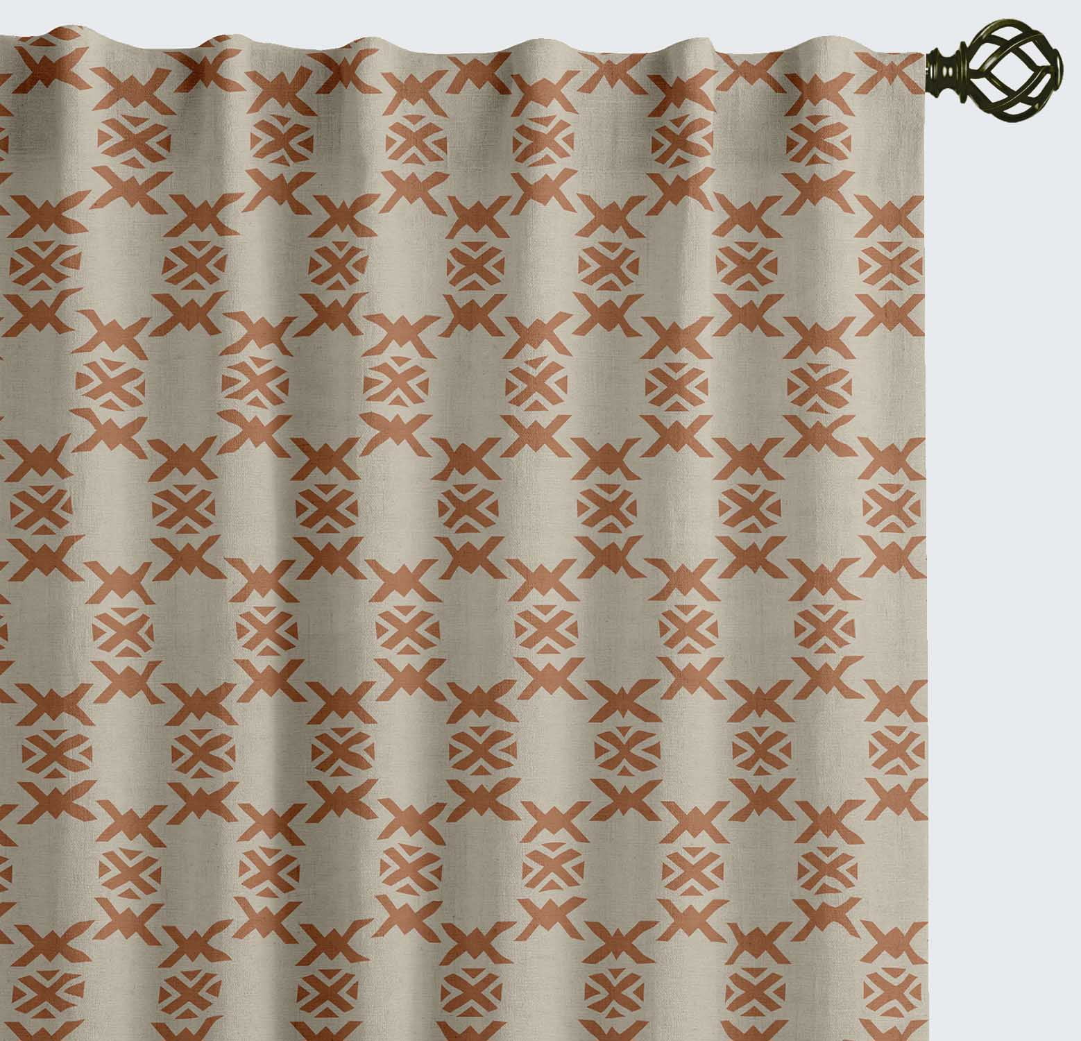 Vargottam 84 Inch Rod Pocket/Back Tab Cotton Curtains for Windows and ...