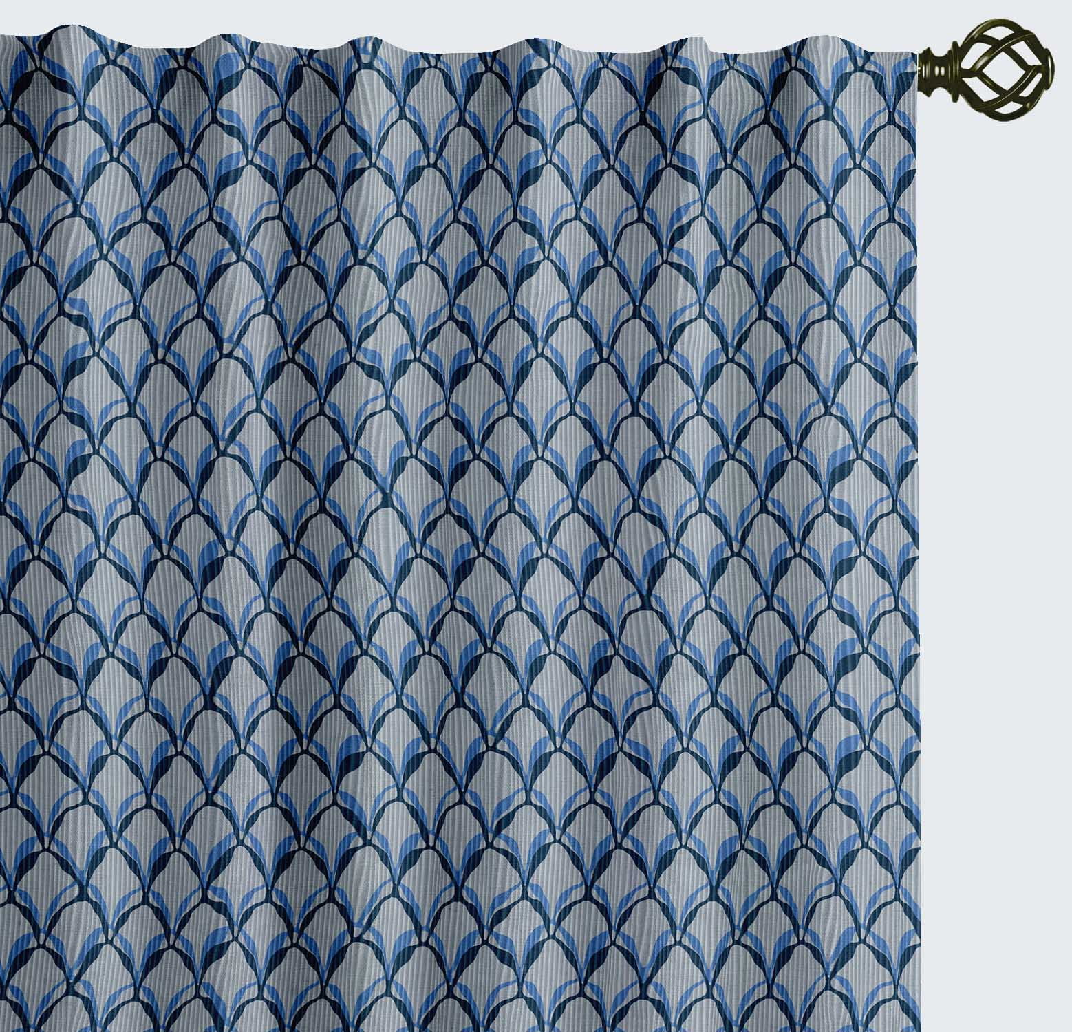 Vargottam Cotton Curtains - 90" Long Drapes for Tall Windows or Balcony ...