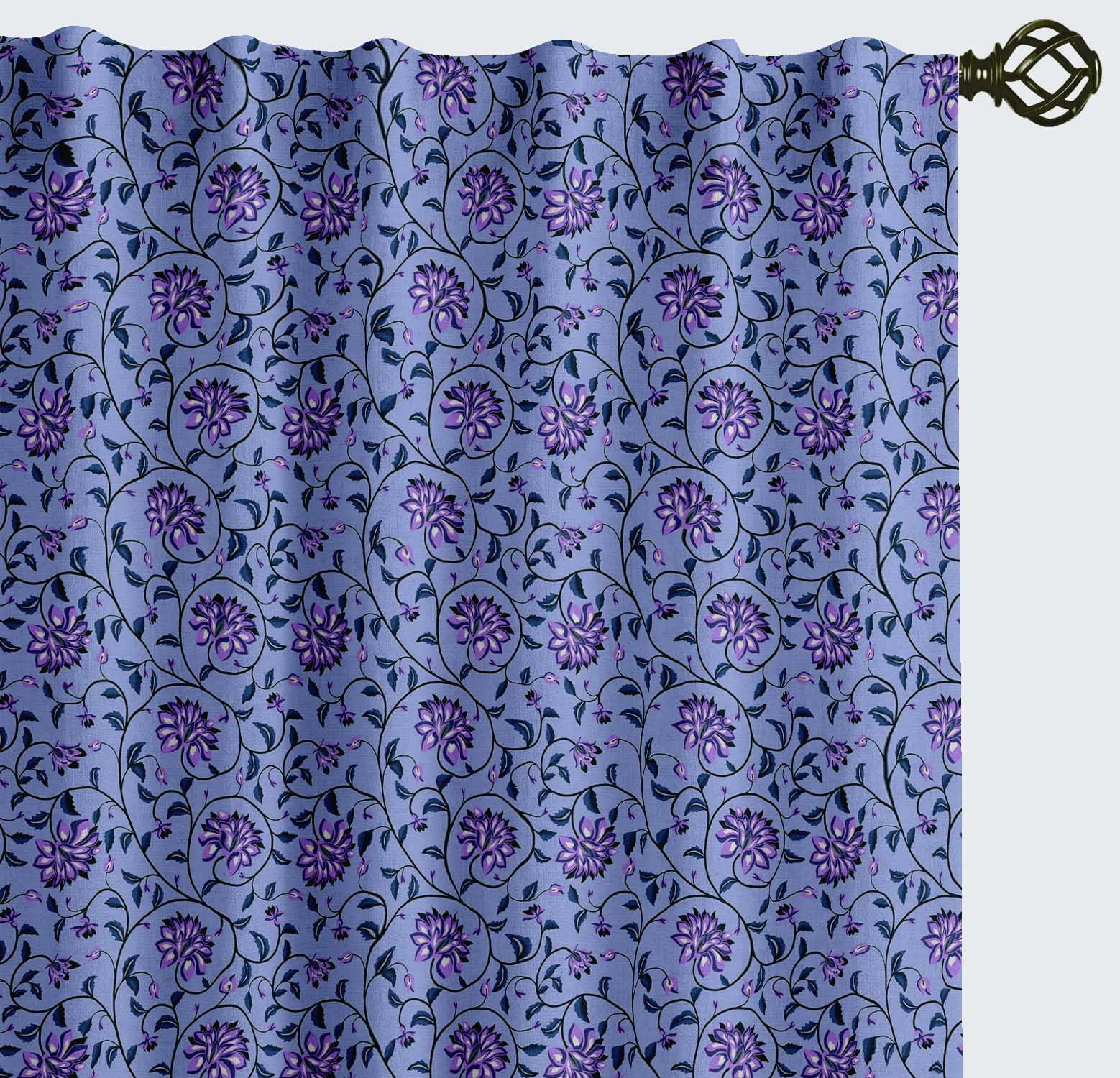 Vargottam Cotton Curtains for Windows - 3-in-1 Rod Pocket/Back Tab ...