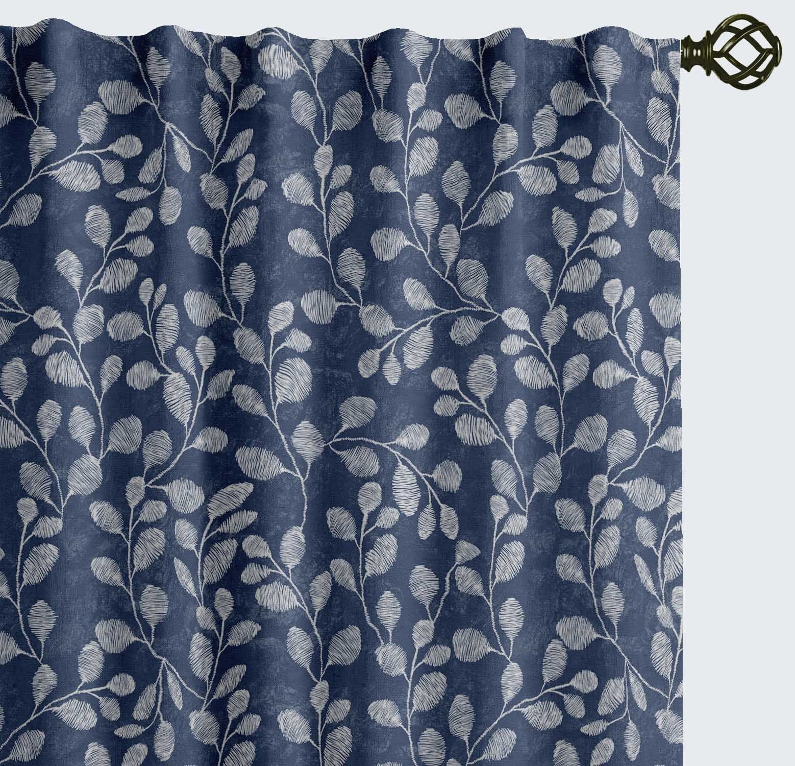 Vargottam Cotton Curtains for Windows - 3-in-1 Rod Pocket/Back Tab ...