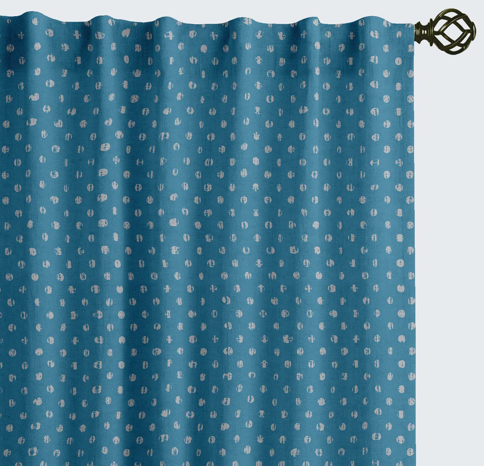 Vargottam Cotton Rod Pocket/Back Tab Curtains - 96" Floor-Length Drapes ...