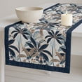 Vargottam Double Layer Cotton Table Runner with Border - Tropical Print ...