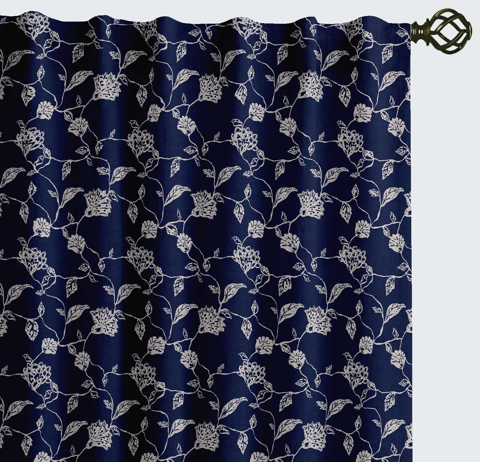 Vargottam Extra Long Cotton Curtains - 108" Length Drapes for High ...