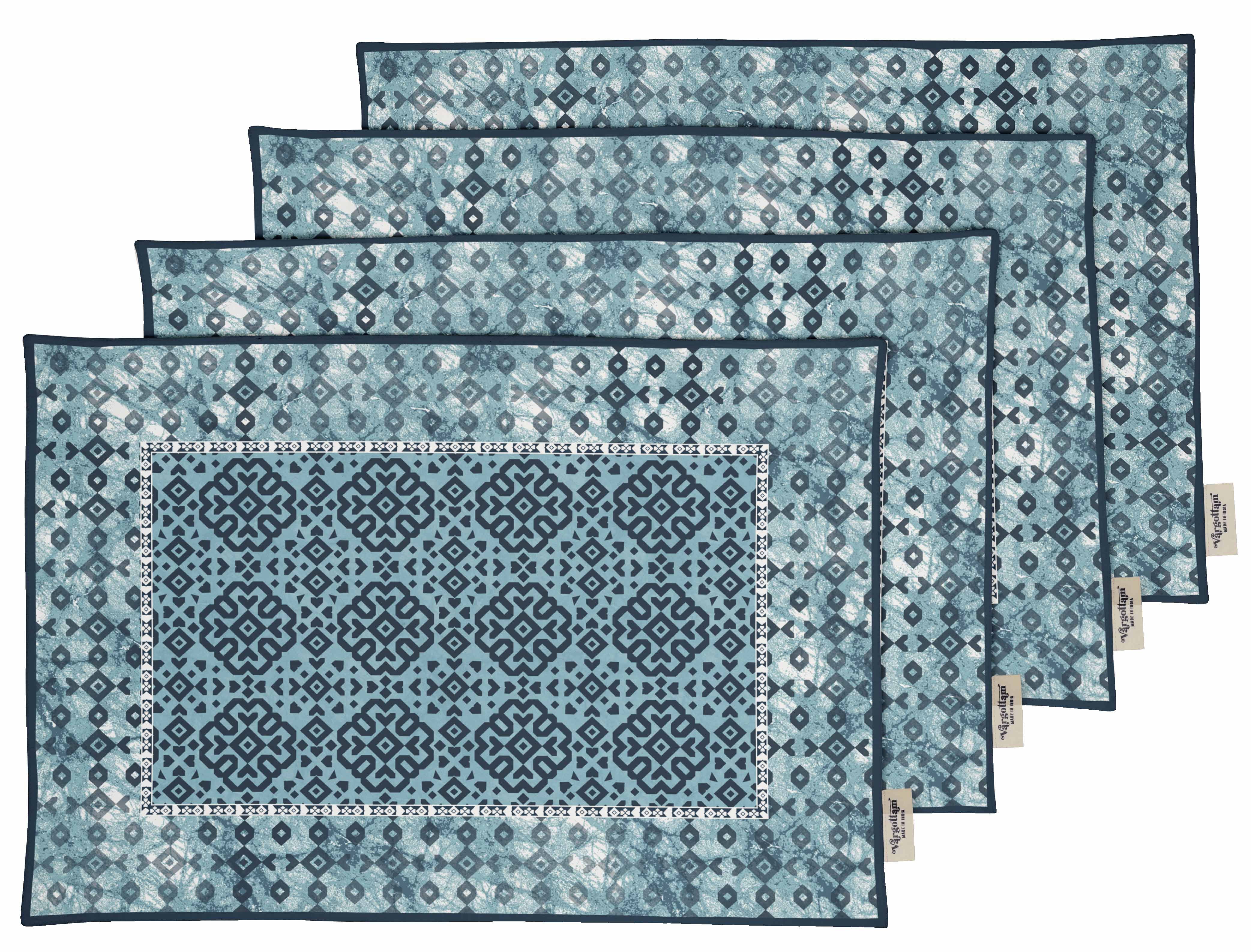Vargottam Placemats- Placemat For Dining Table, Set Of 4- Printed ...