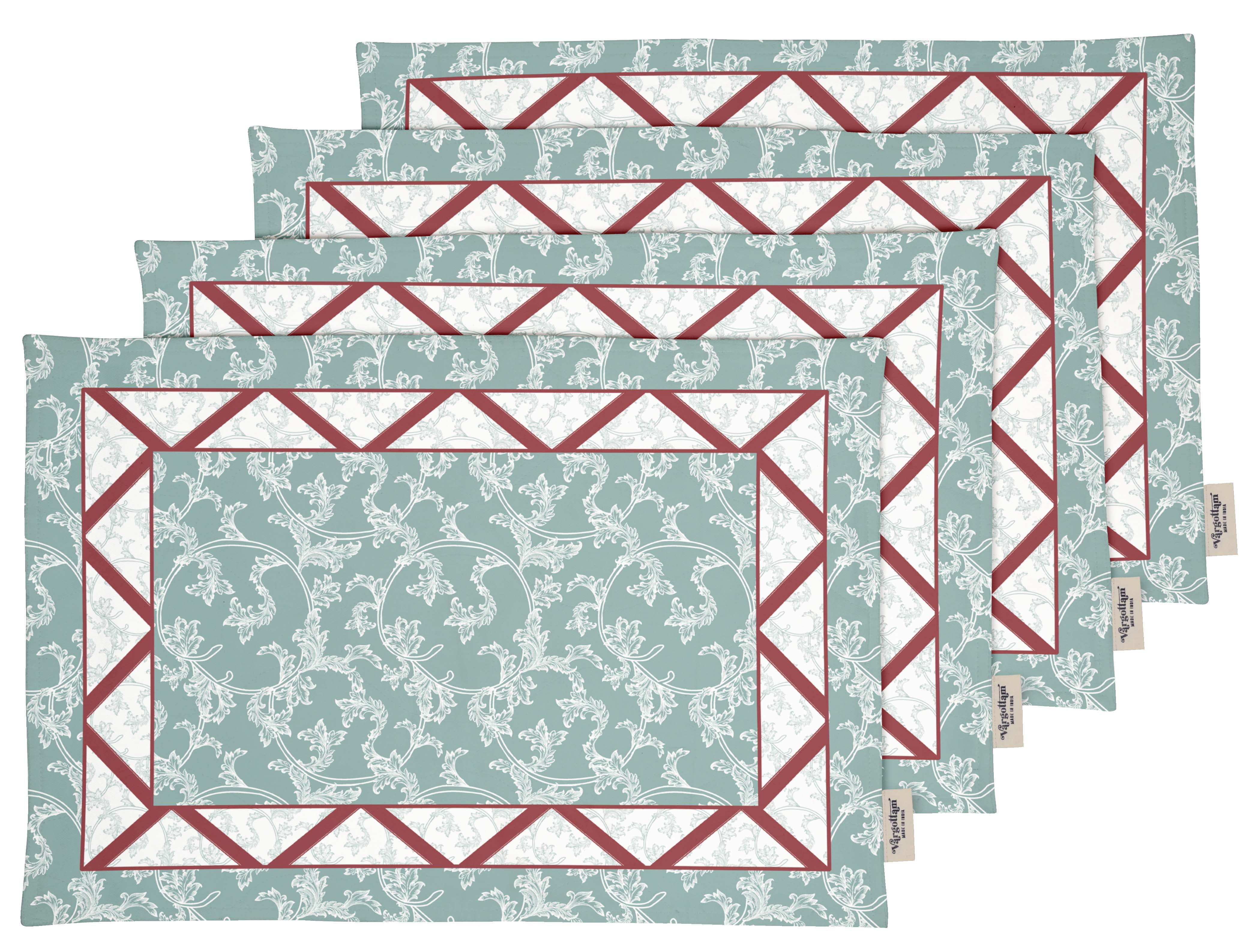 Vargottam Placemats- Placemat For Dining Table, Set Of 4- Printed ...