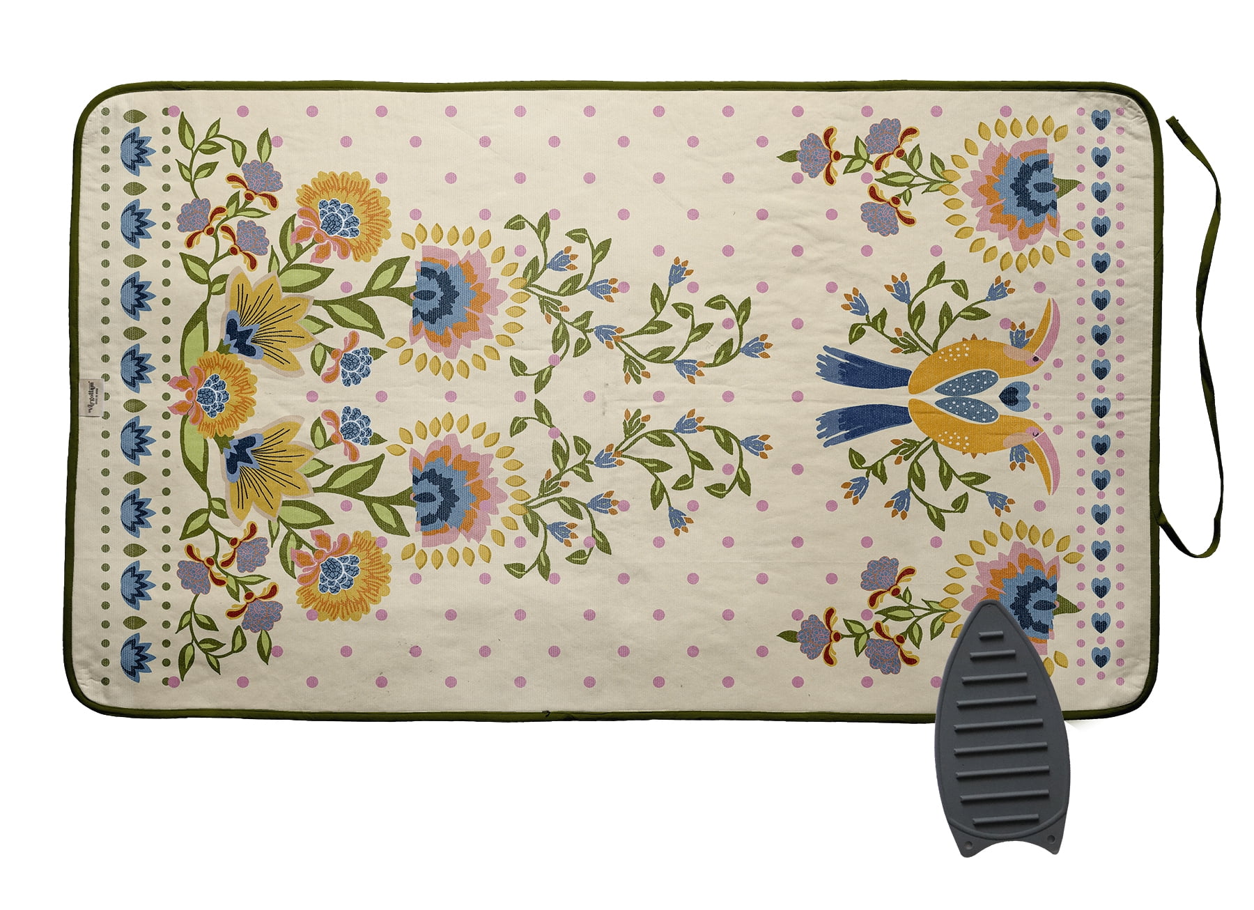 Vargottam Portable Ironing Mat - 28"x48" Foldable Cotton Ironing Pad ...