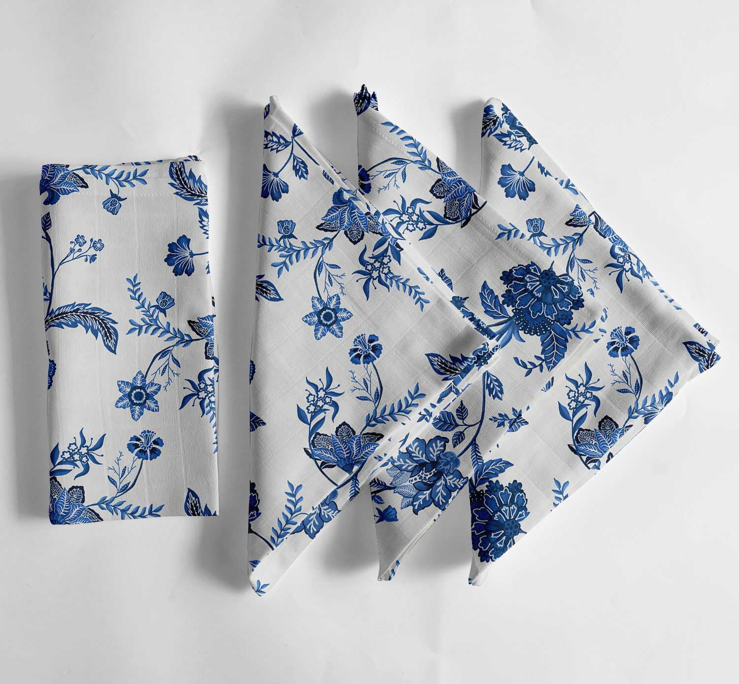 Vargottam Premium Cotton Muslin Napkins - Set of 12, 20-Inch Serene ...