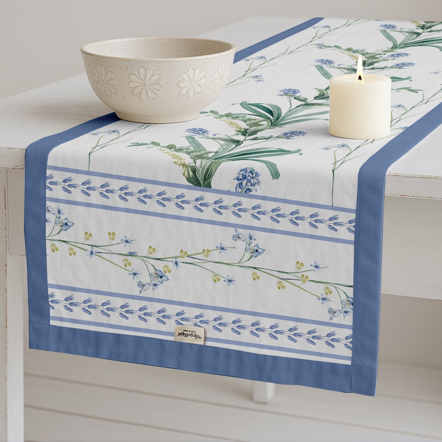 Vargottam Premium Cotton Table Runner - Lightweight Double Layer ...