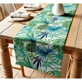 Vargottam Twill Cotton Table Runner Premium Tropical Leaves Print Table ...