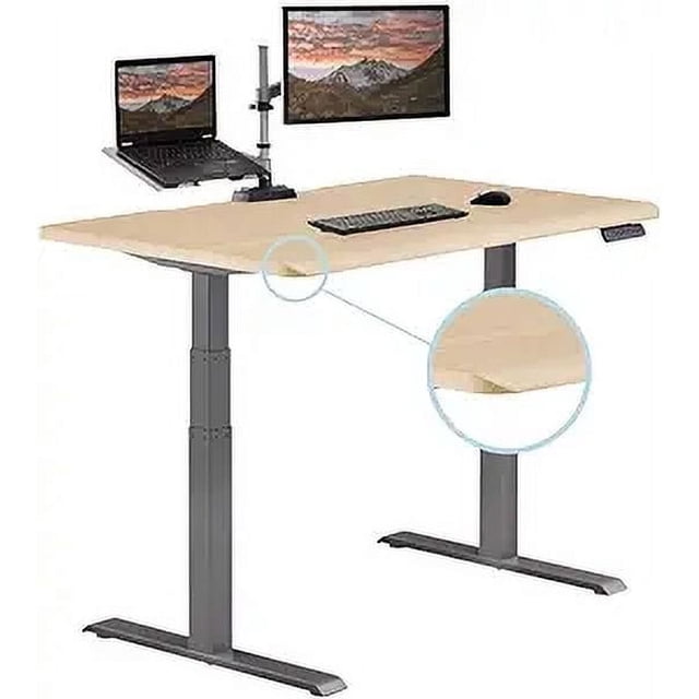 Vari ComfortEdge Electric Standing Stand Up Desk Ergonomic Work and ...