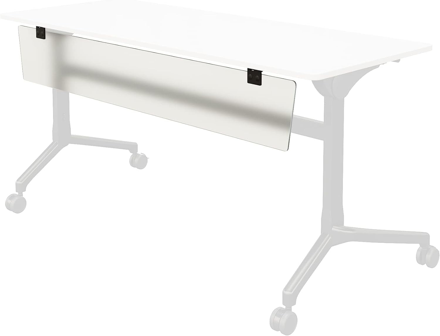 Vari Flip Top Training Table 6ft Modesty Panel - Durable Frosted ...