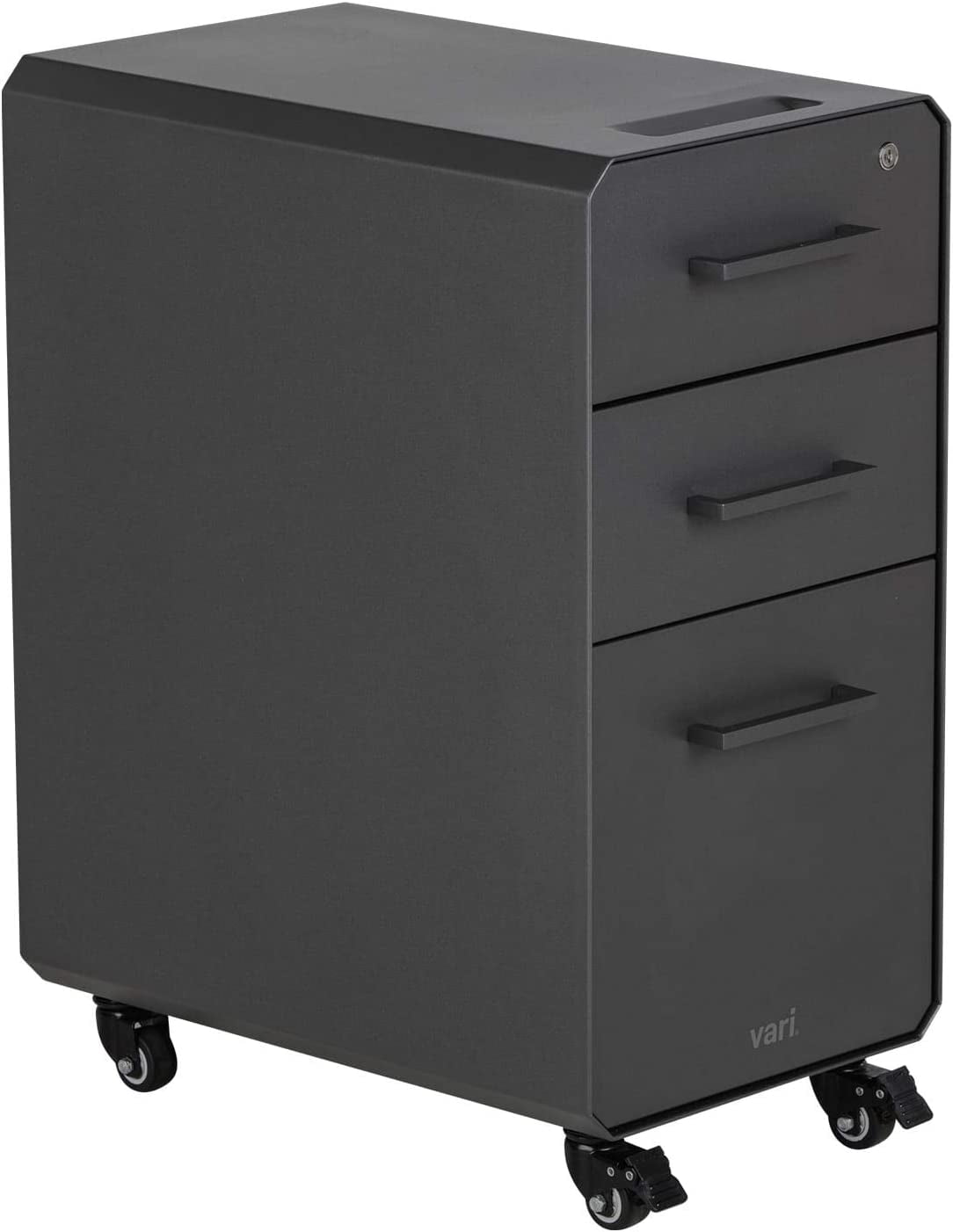 Vari Slim File Cabinet - Three Drawer Office Filing Cabinet, Modern ...