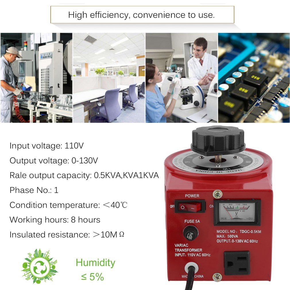 Variable AC Voltage Regulator 110V Single-Phase Digital Variac Transformer - Walmart.com