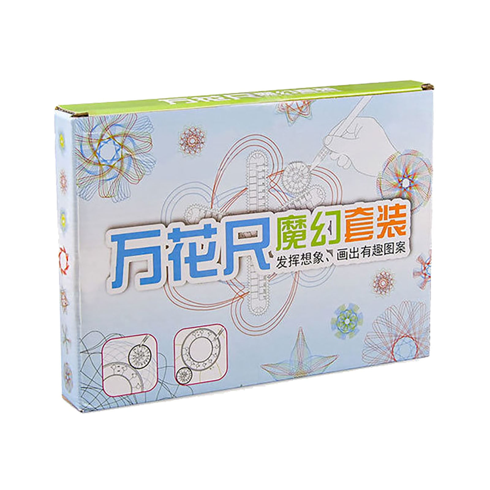 Variable Flower Ruler Puzzle Set Multi Functional Painting Hollow ...