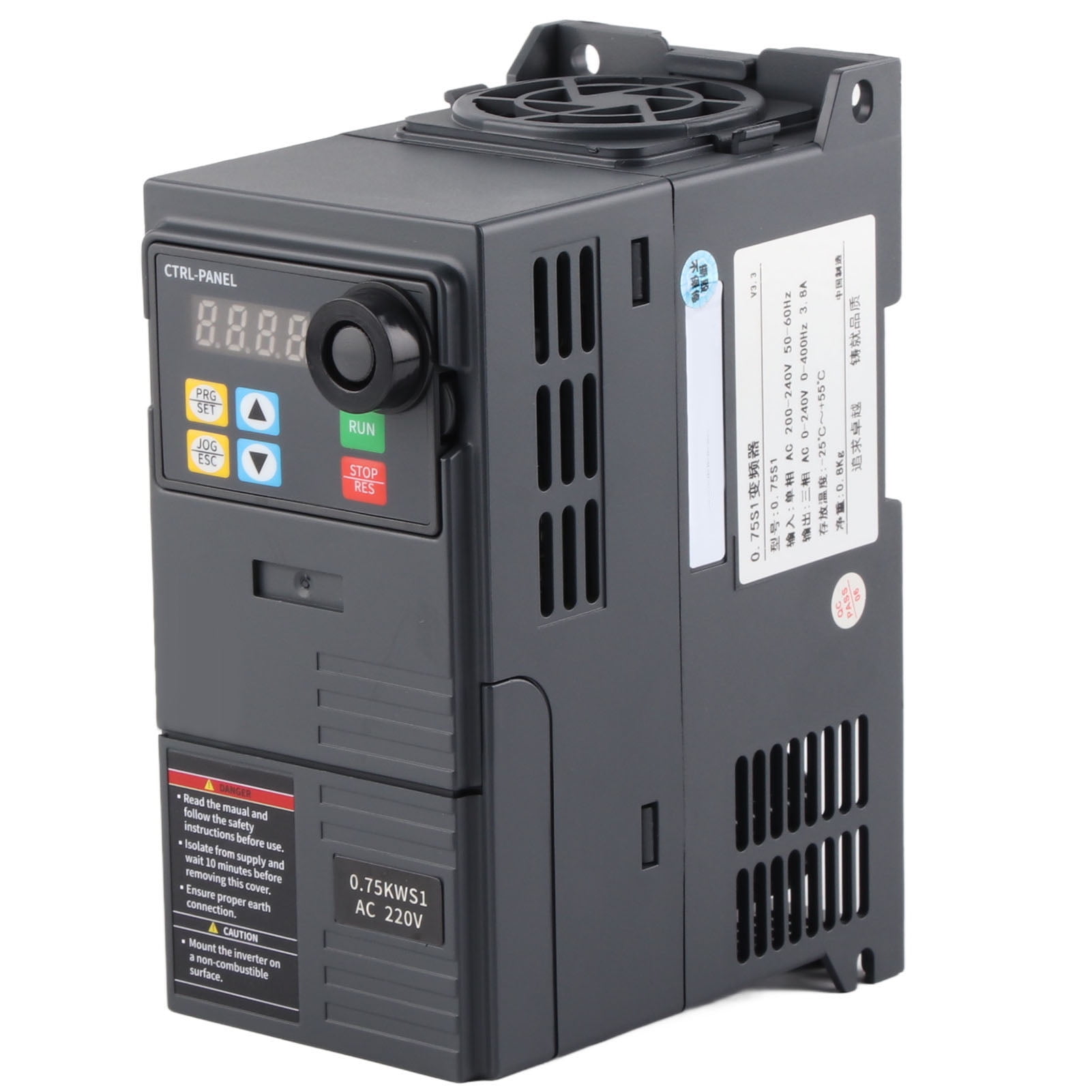 Variable Frequency Drive 1 to 3 Phase Vector Converter Inverter 220 ...